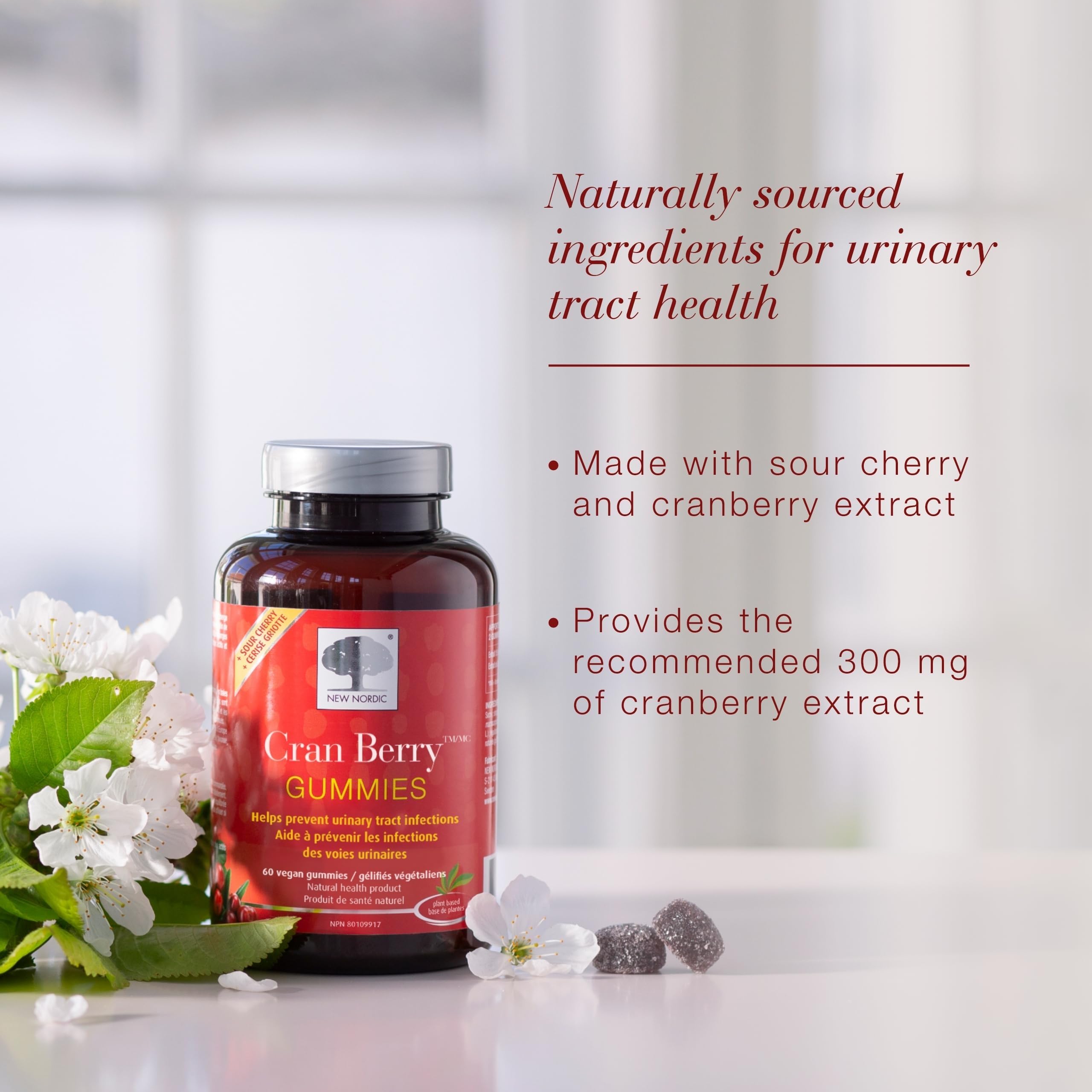 Support urinary tract with cranberry