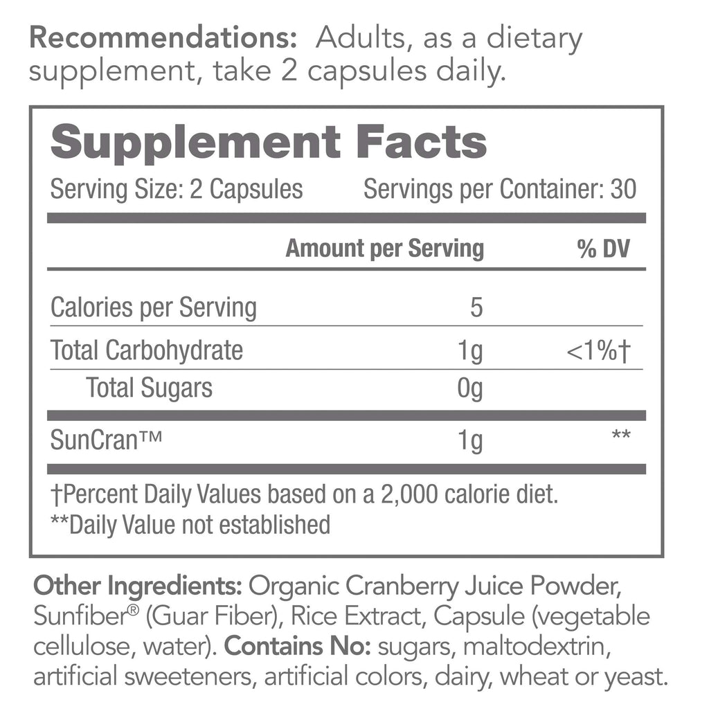 support urinary tract with cranberry