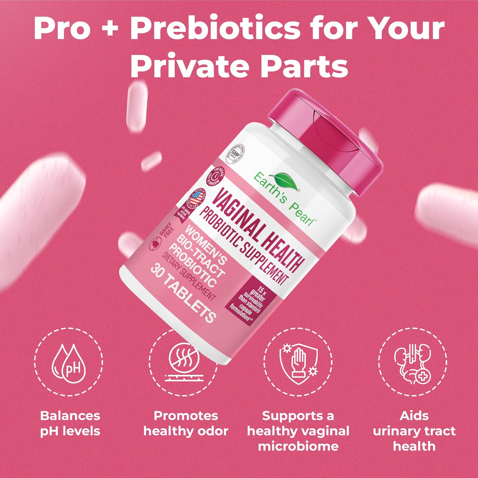 support vaginal flora balance probiotics