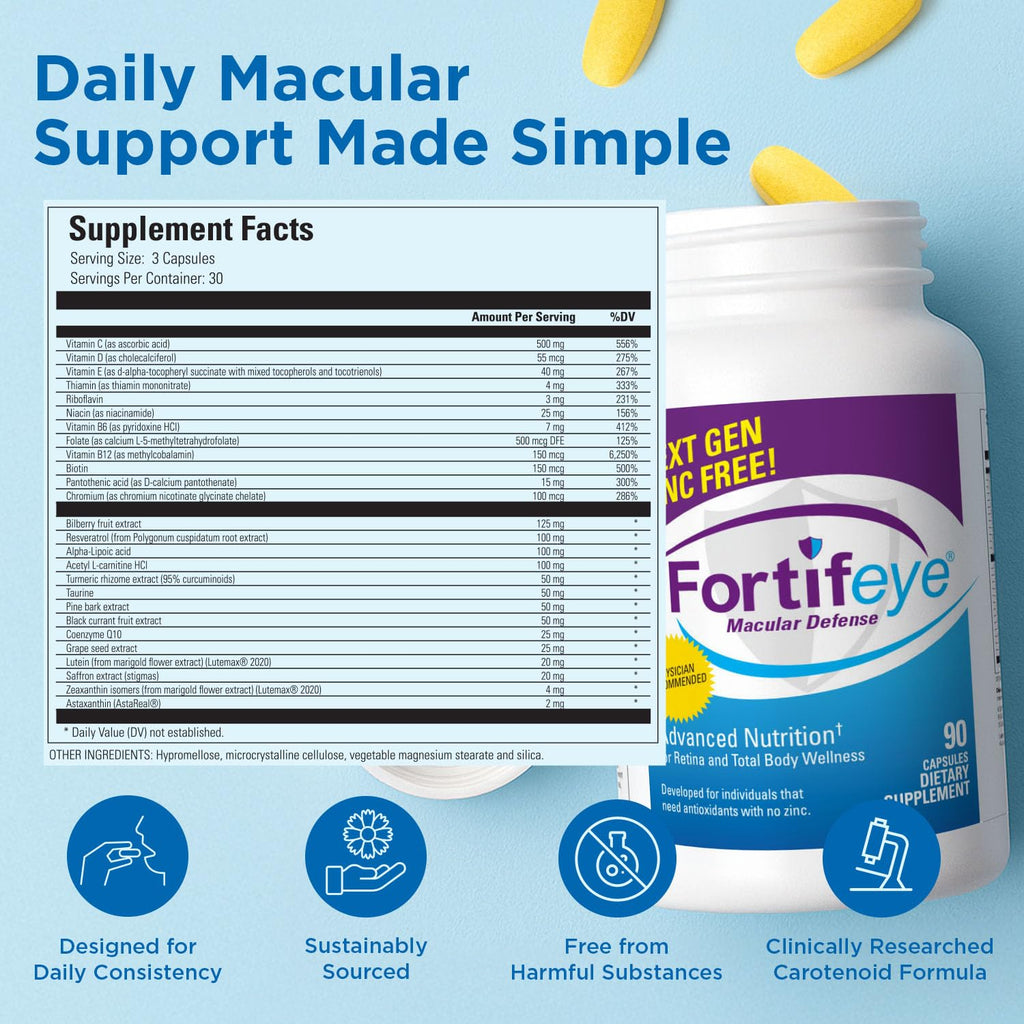 support vision with Fortifeye vitamins