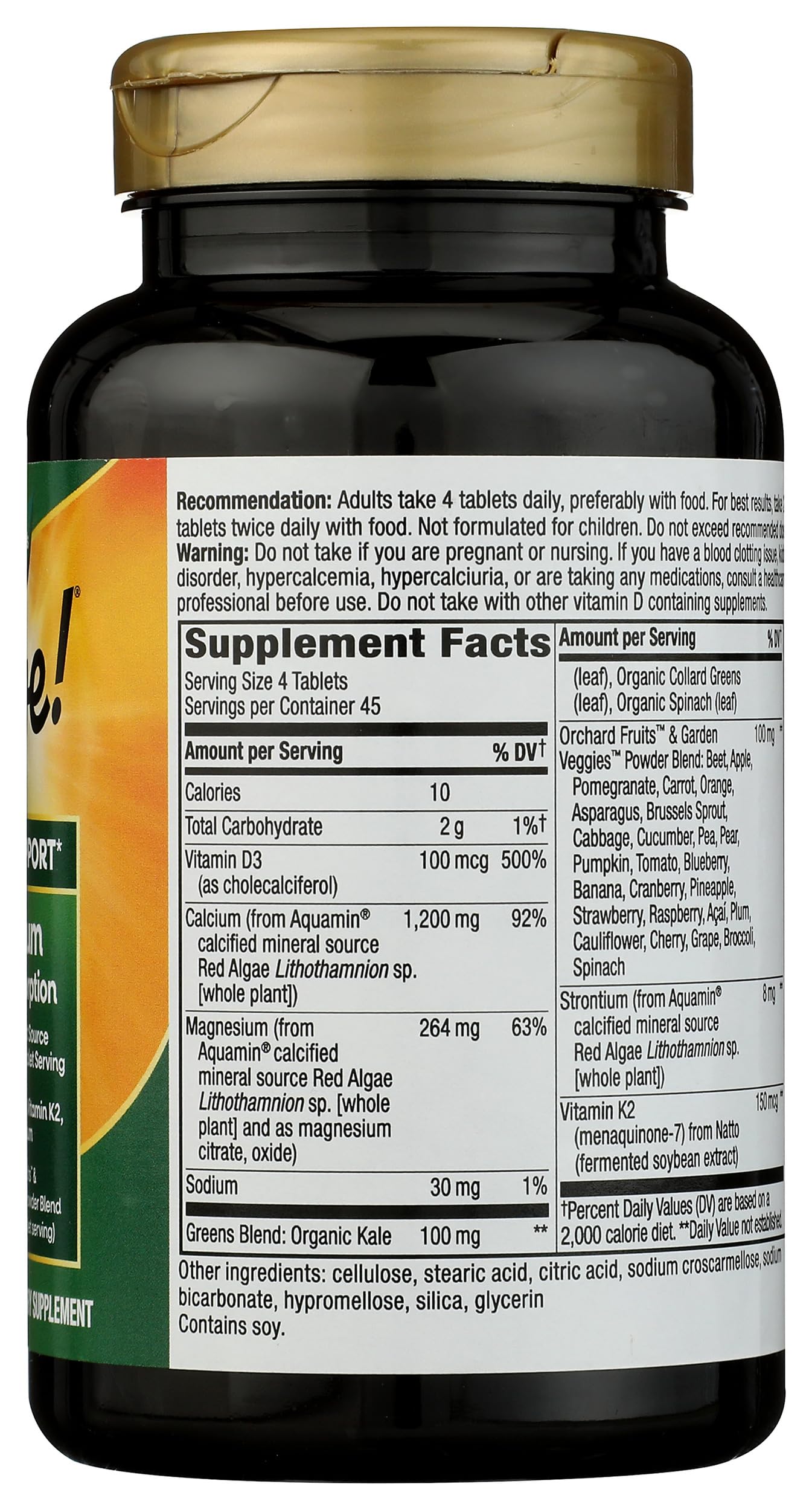 support your bones with calcium