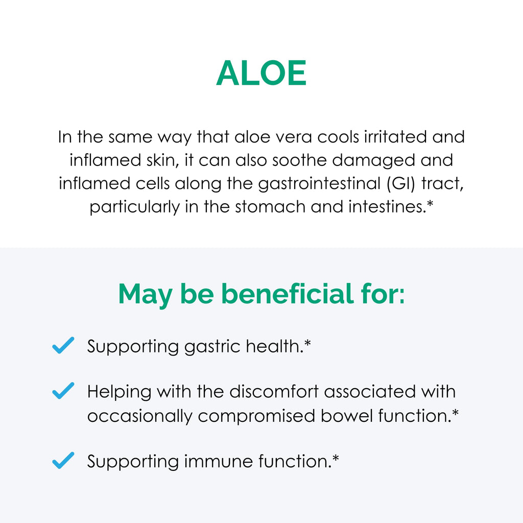 support your GI health with aloe