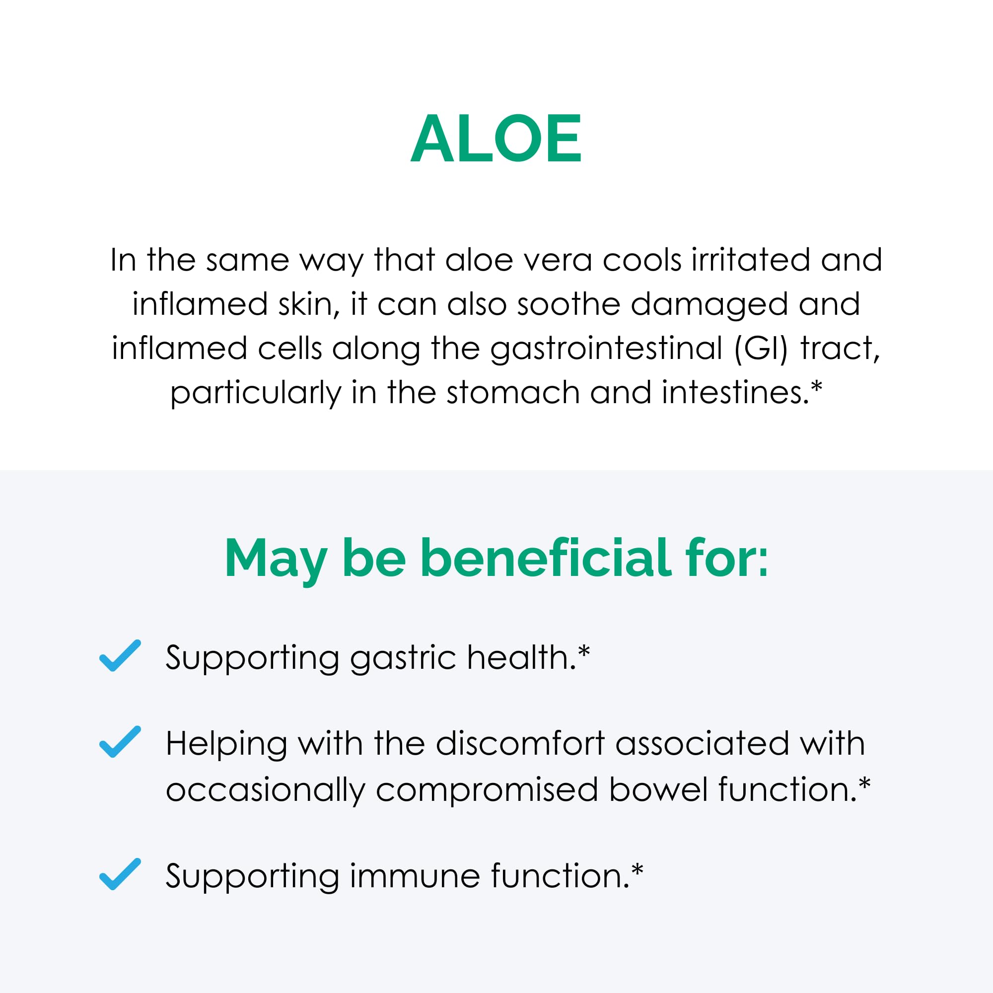 support your GI health with aloe