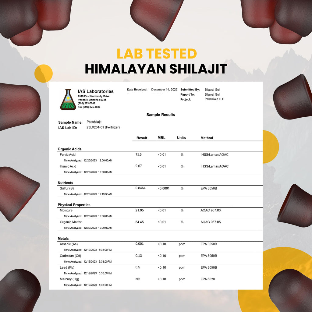 support your health with shilajit