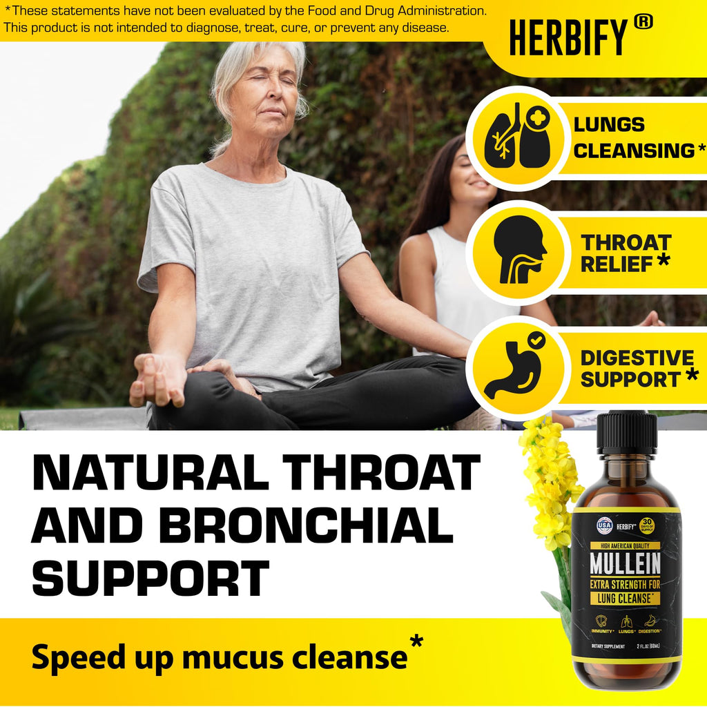 support your lungs with mullein extract