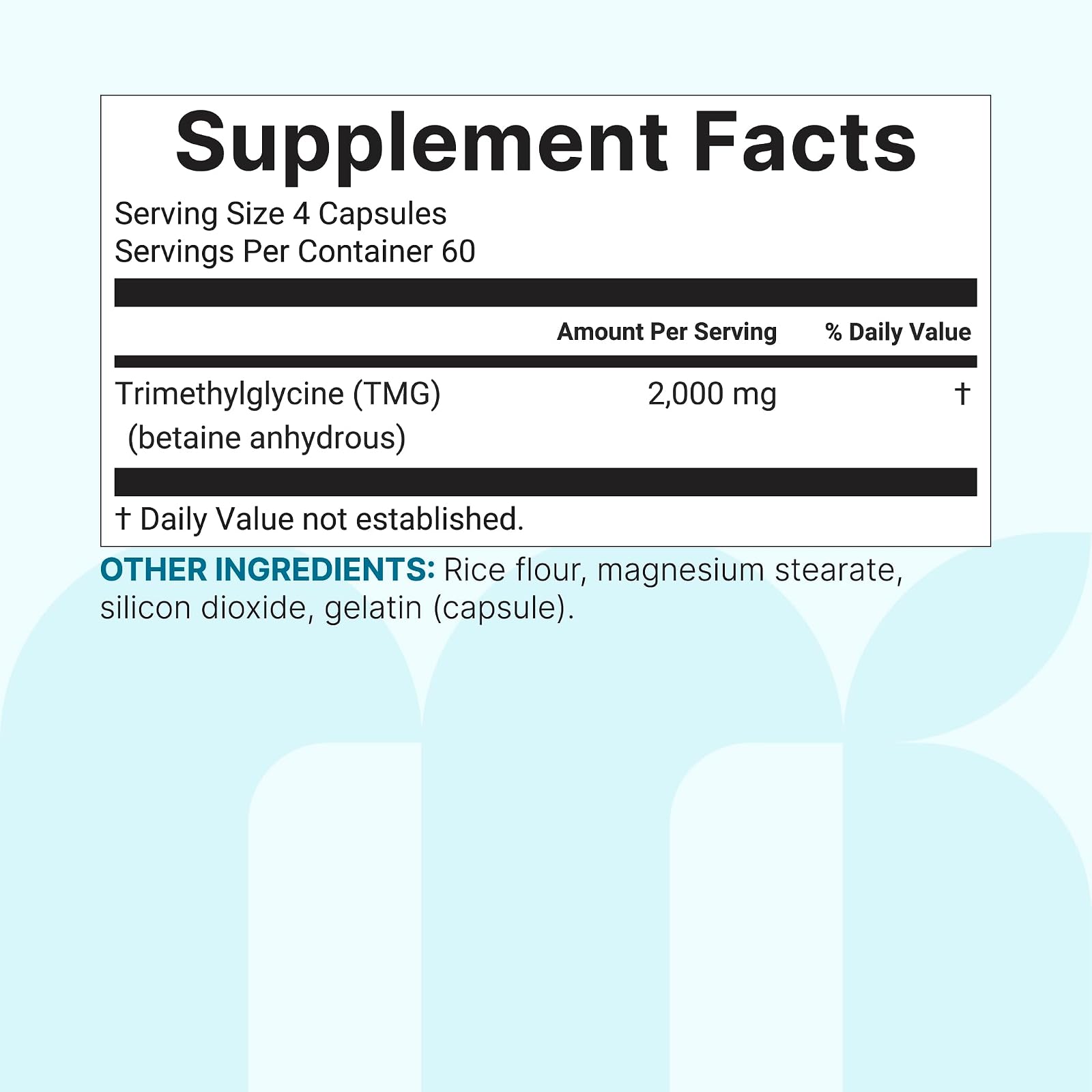 support your mood with TMG capsules