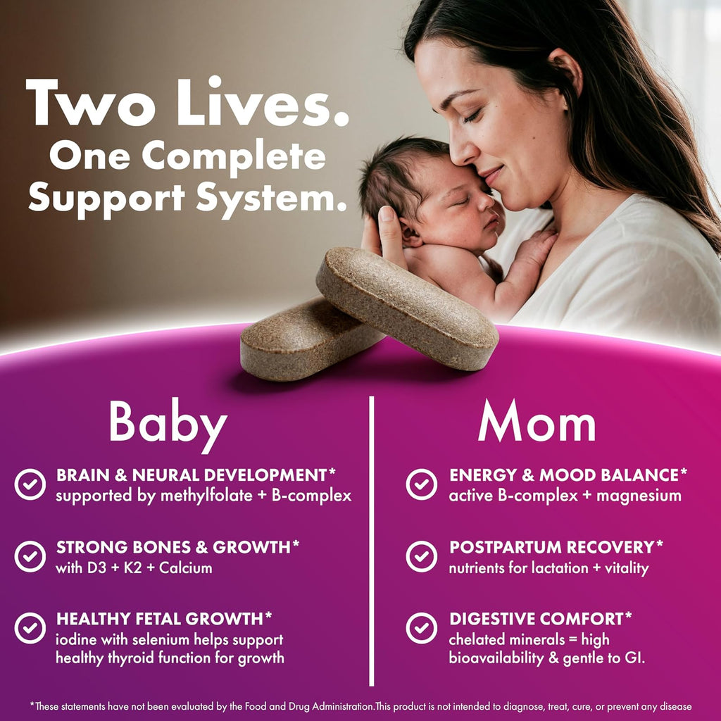 supportive prenatal vitamins for expecting mothers