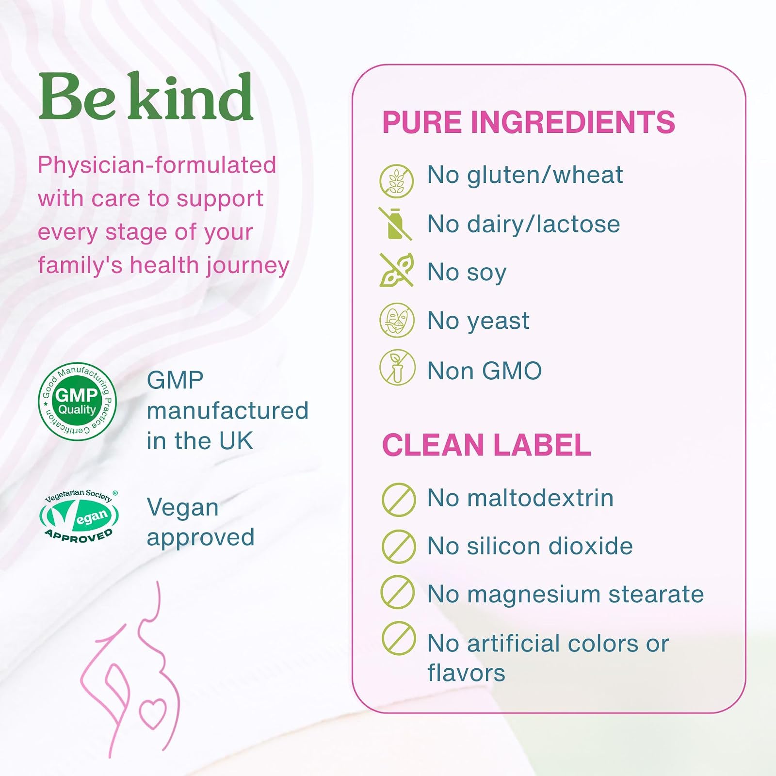 supportive prenatal vitamins with DHA