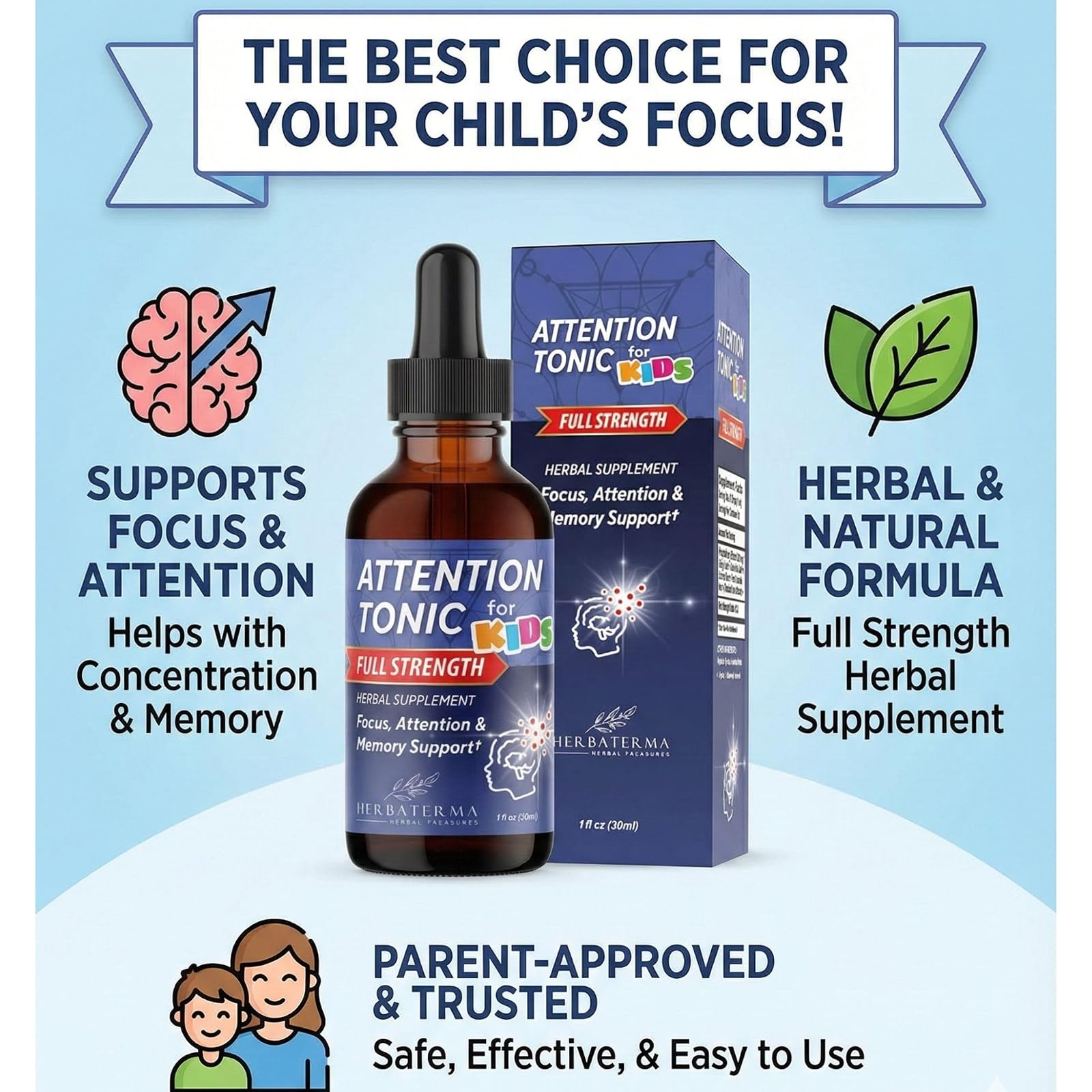 supportive vitamins for children's focus
