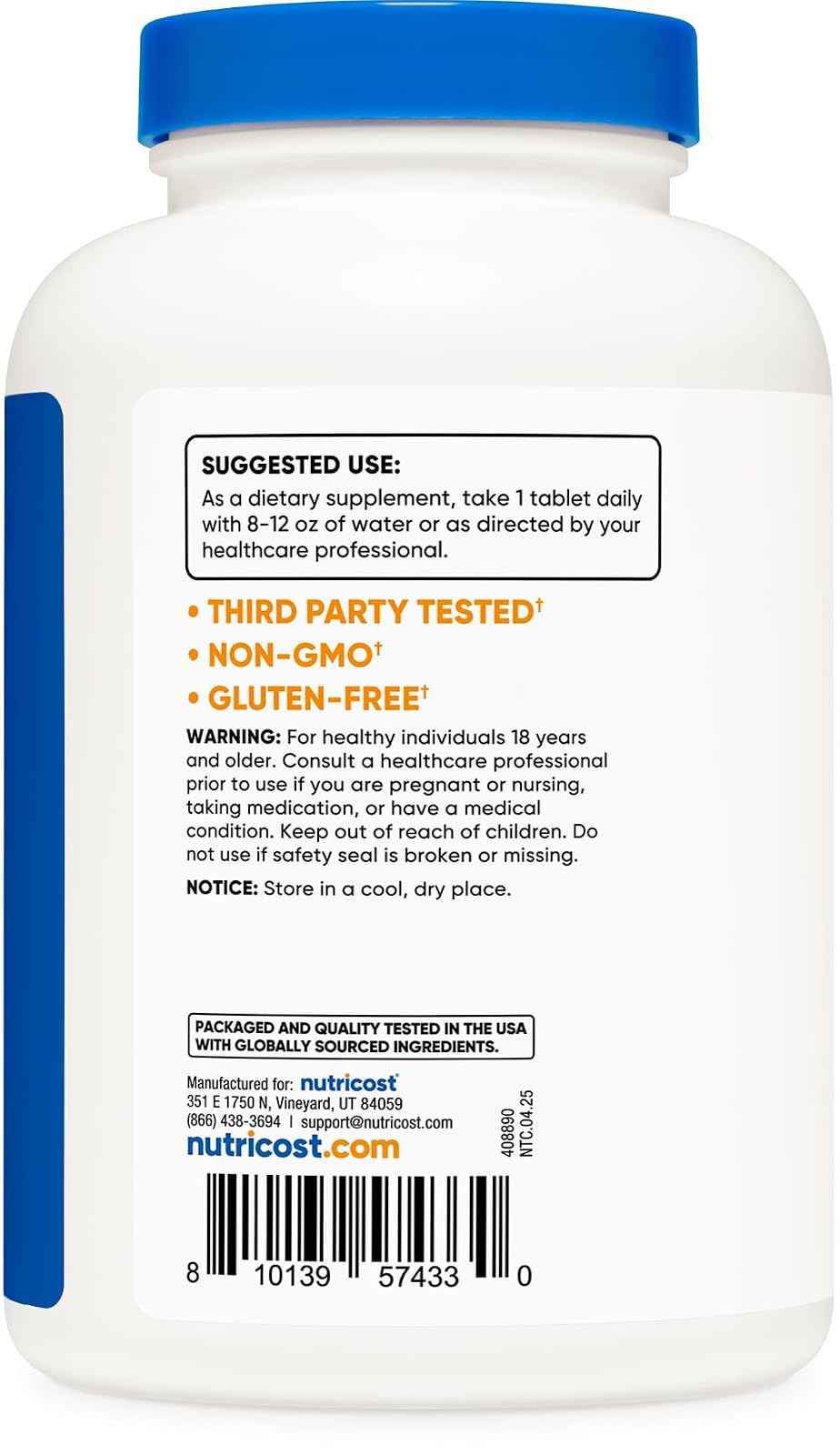 Supports antioxidant health with NAC