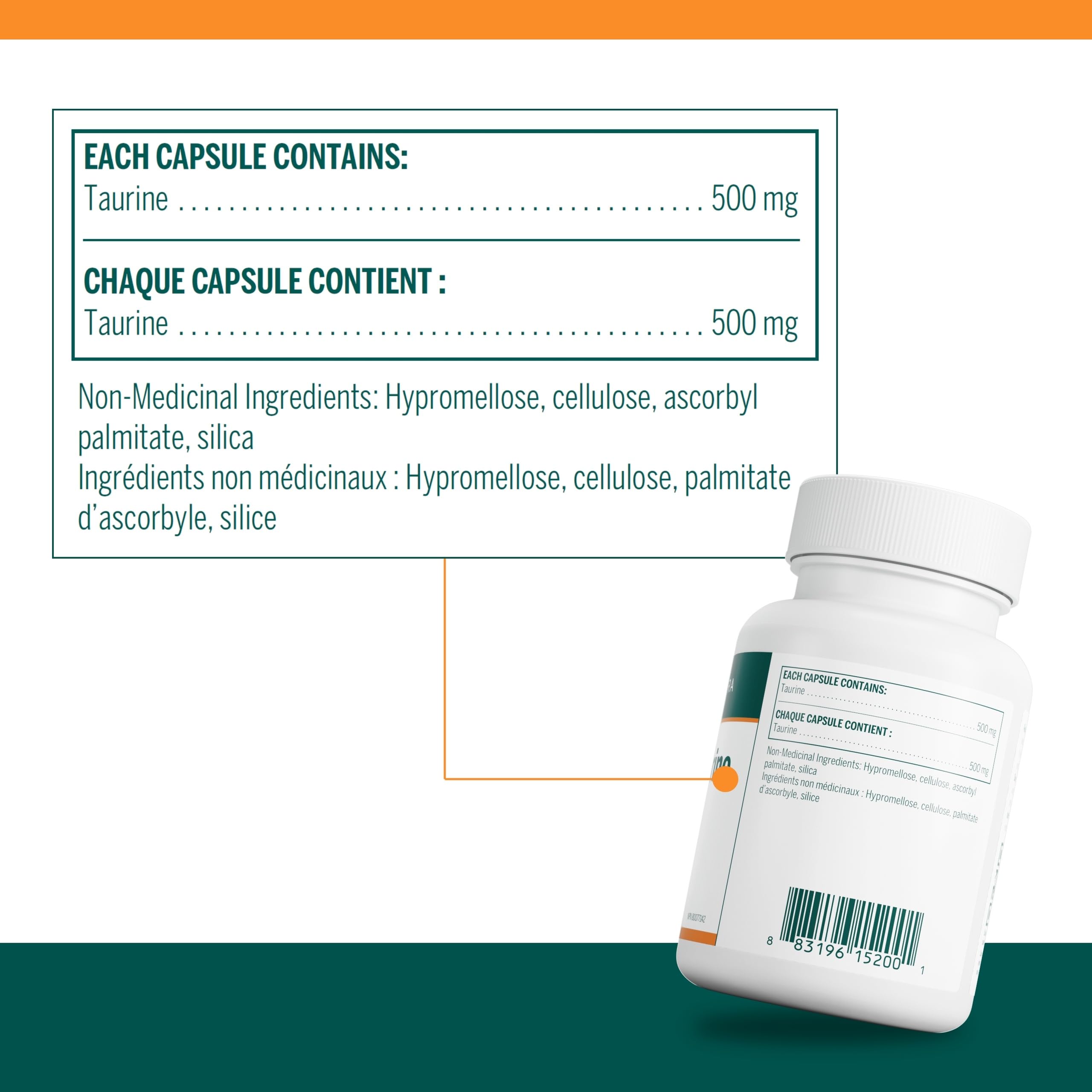 Supports arterial health with Amino Taurine
