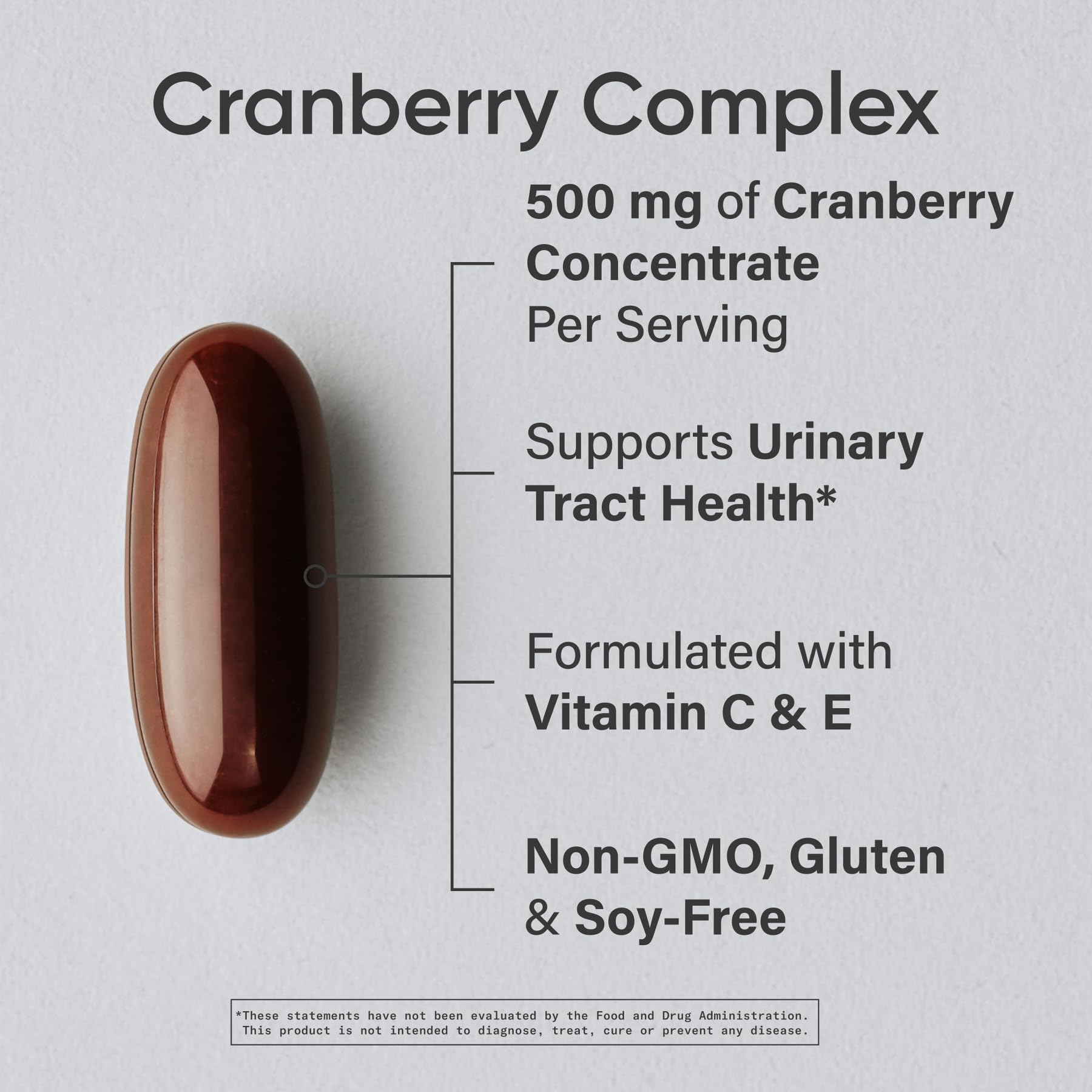 Supports bladder health with cranberry