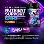 Supports bone density with calcium