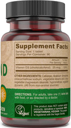 Supports bone health Vitamin D3