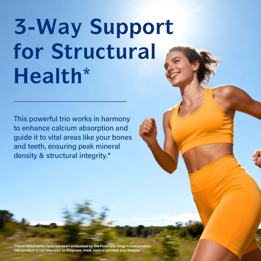 Supports bone health with D3 K2