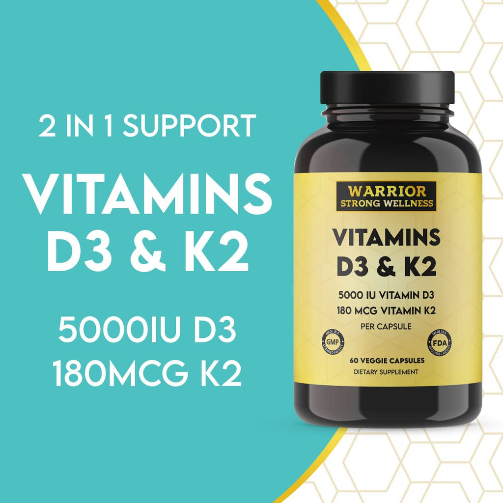 Supports bone health with D3 K2