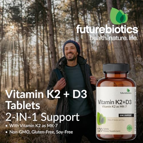 Supports bone health with K2 D3