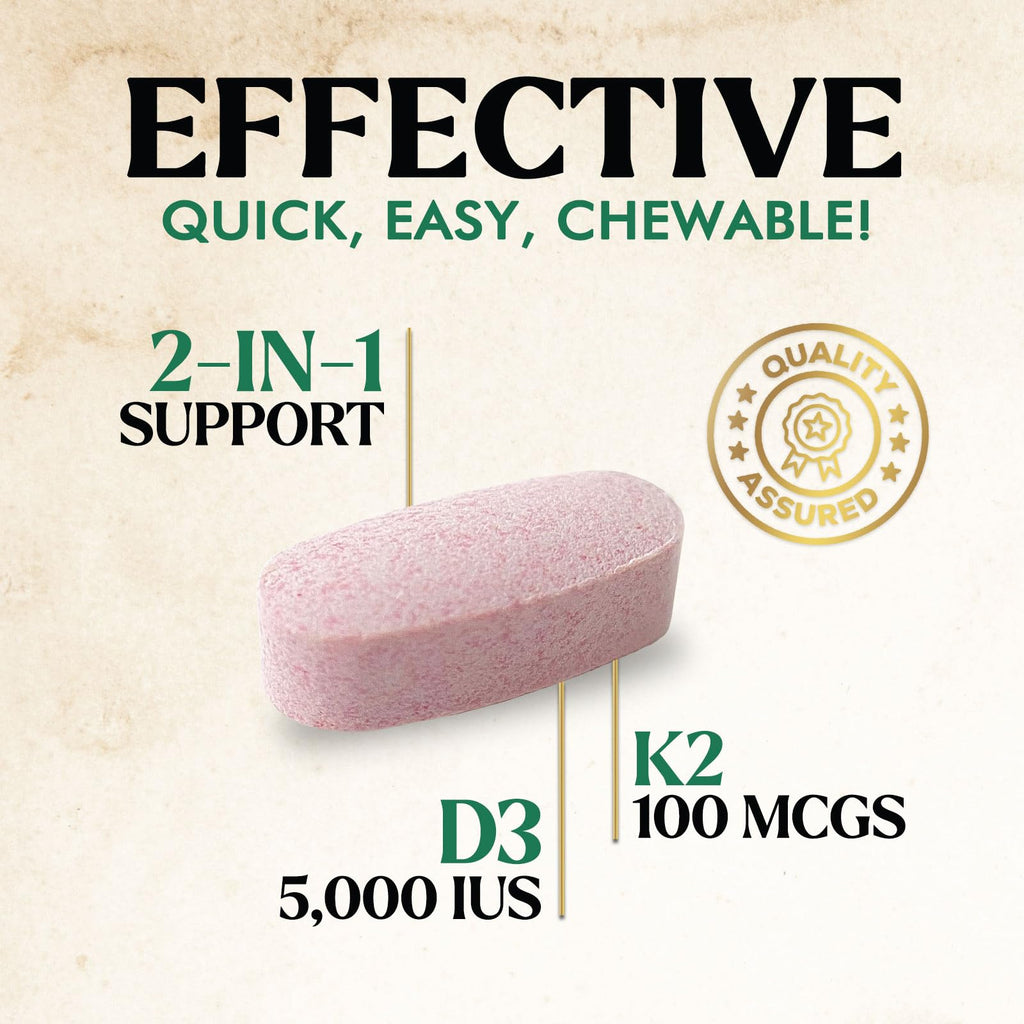 Supports bone health with K2