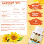 Supports bone health with Vitamin D3 K2
