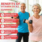 Supports bone health with Vitamin D3 K2