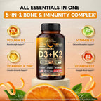 Supports bone health with Vitamin D3 K2