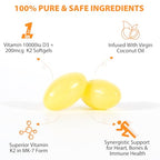 Supports bone health with Vitamin D3 K2