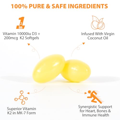 Supports bone health with Vitamin D3 K2