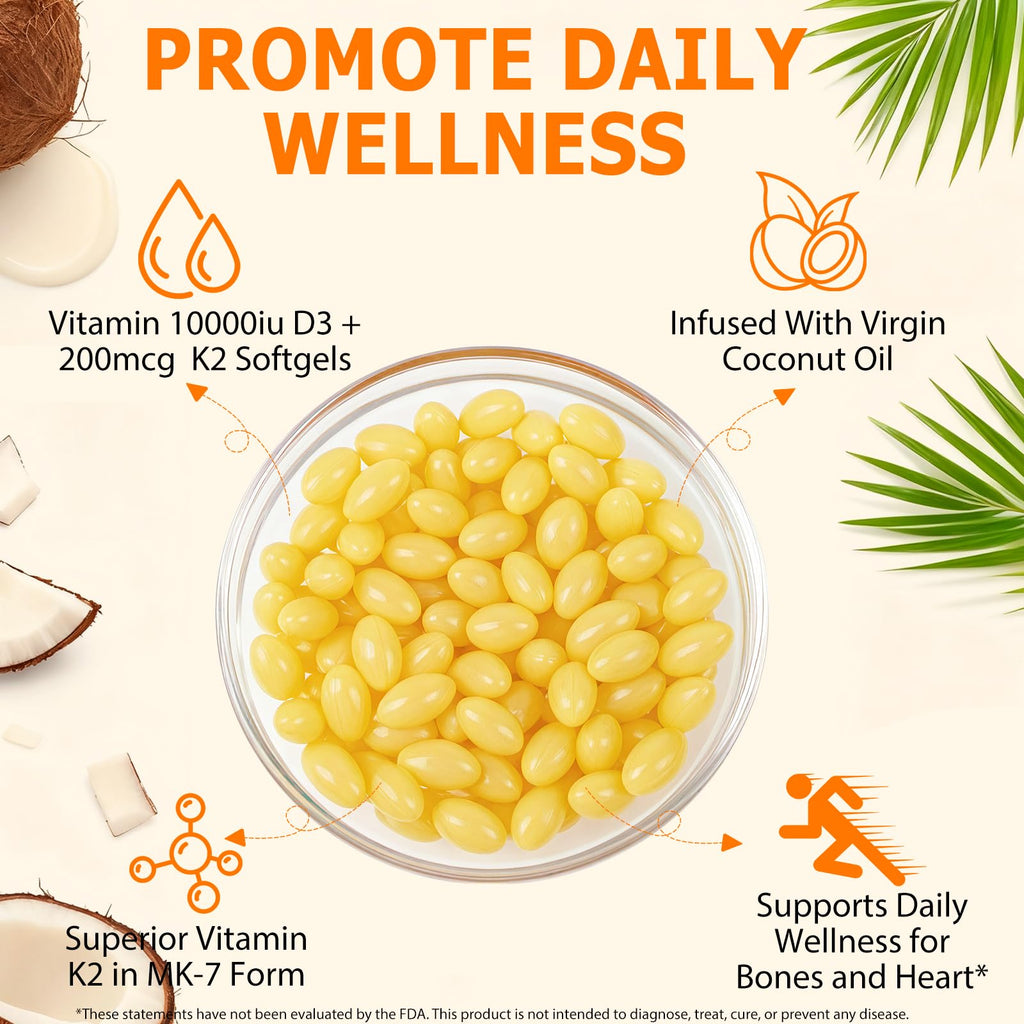 Supports bone health with Vitamin D3