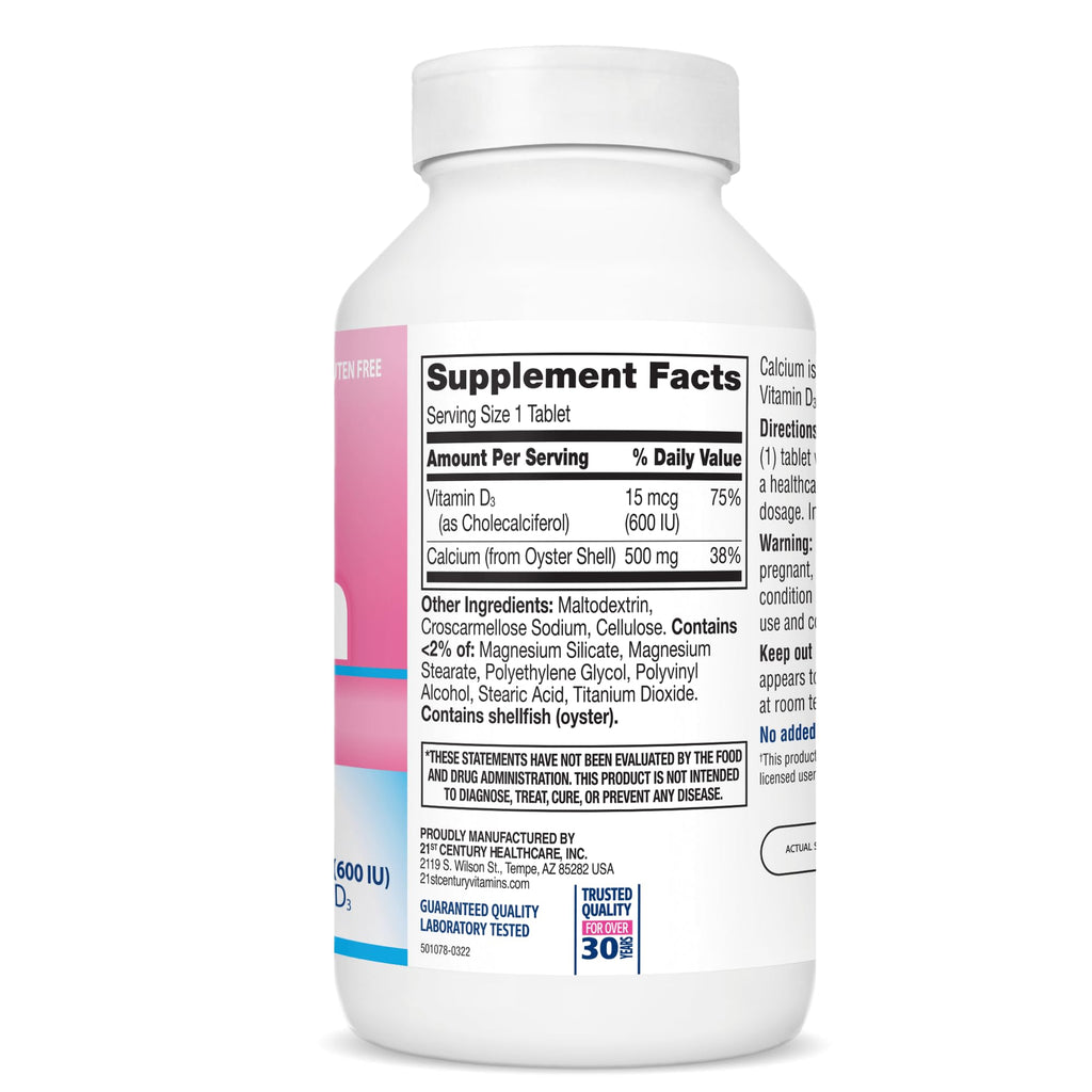 Supports bone health with vitamin D3