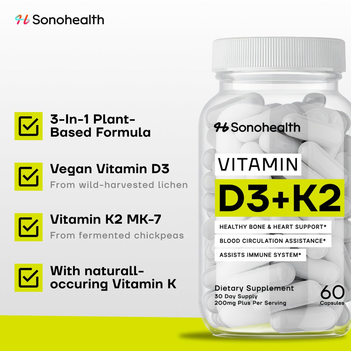 Supports bone health with Vitamin D