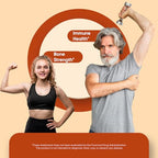 Supports bone health with vitamin D