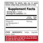 Supports bone health with Vitamin K2