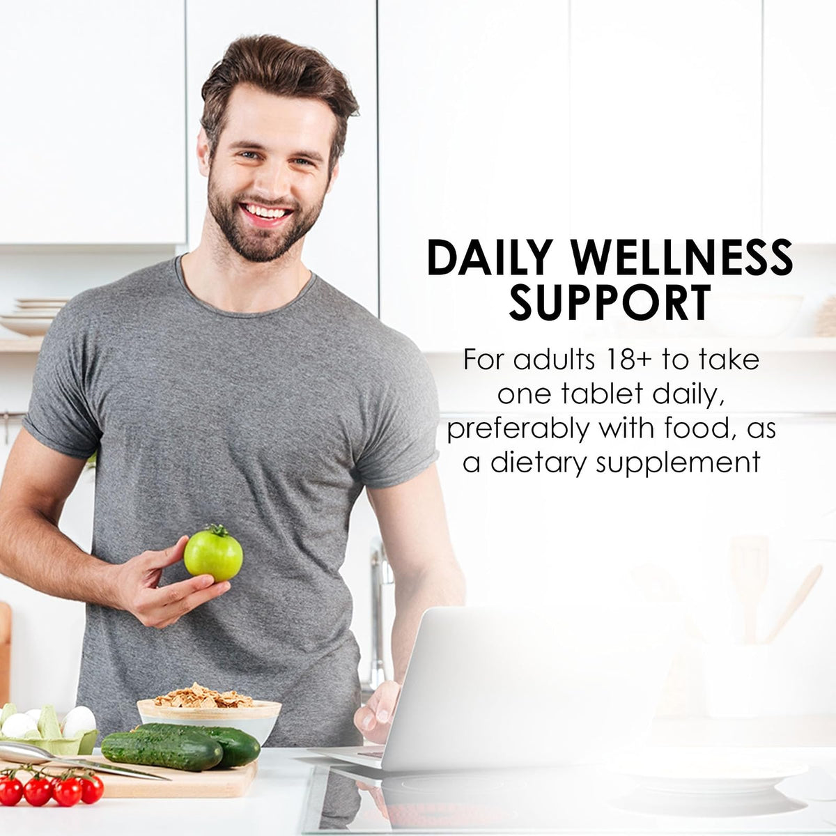 Supports bone health with Vitamin K2