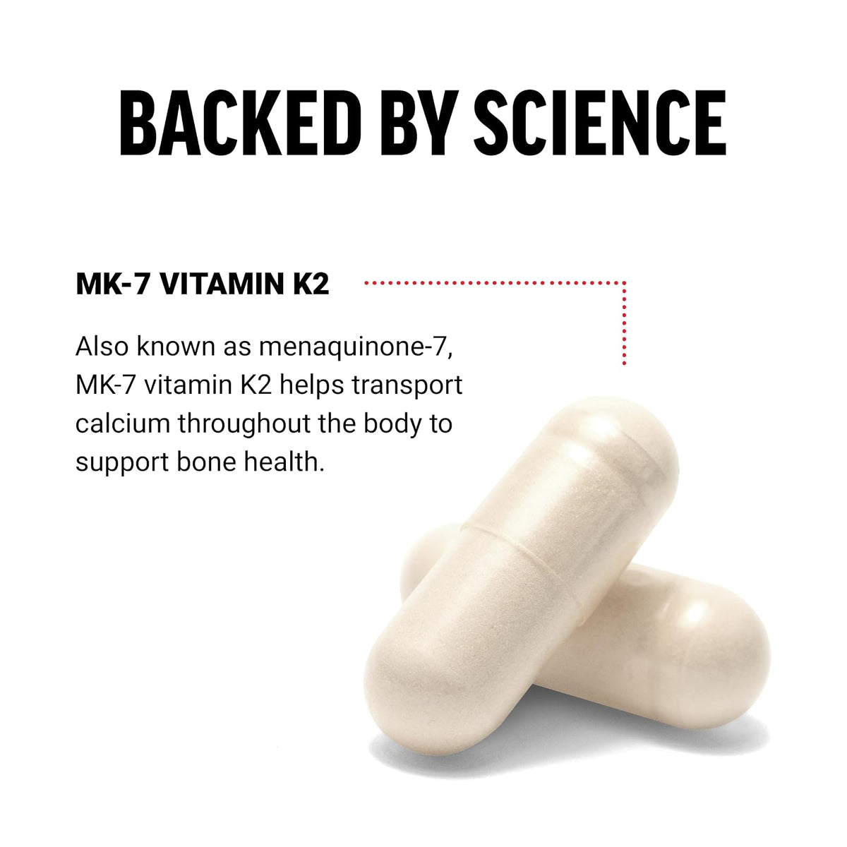 supports bone health with vitamin k