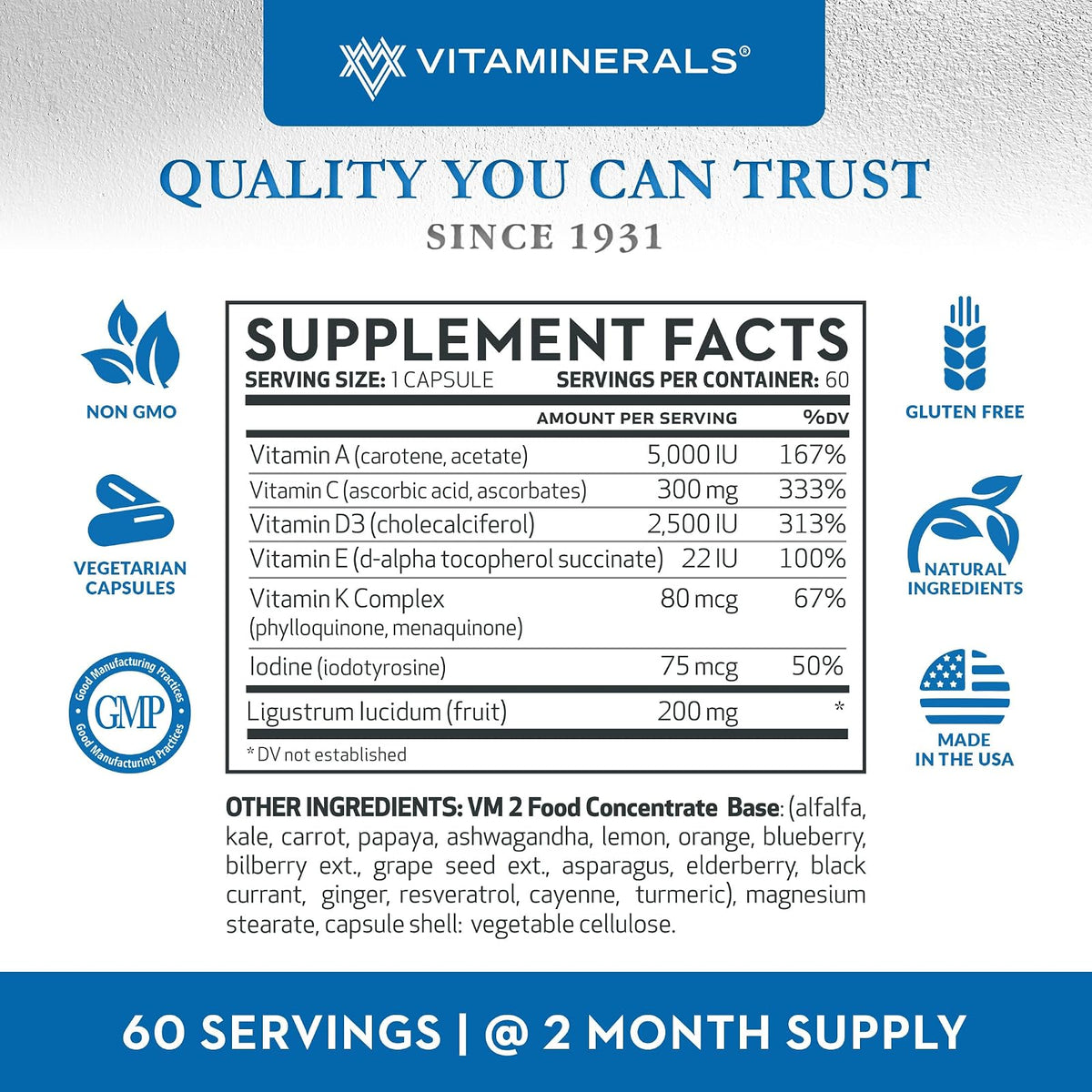 Supports bone health with Vitamin K