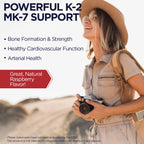 supports bone health with vitamin K