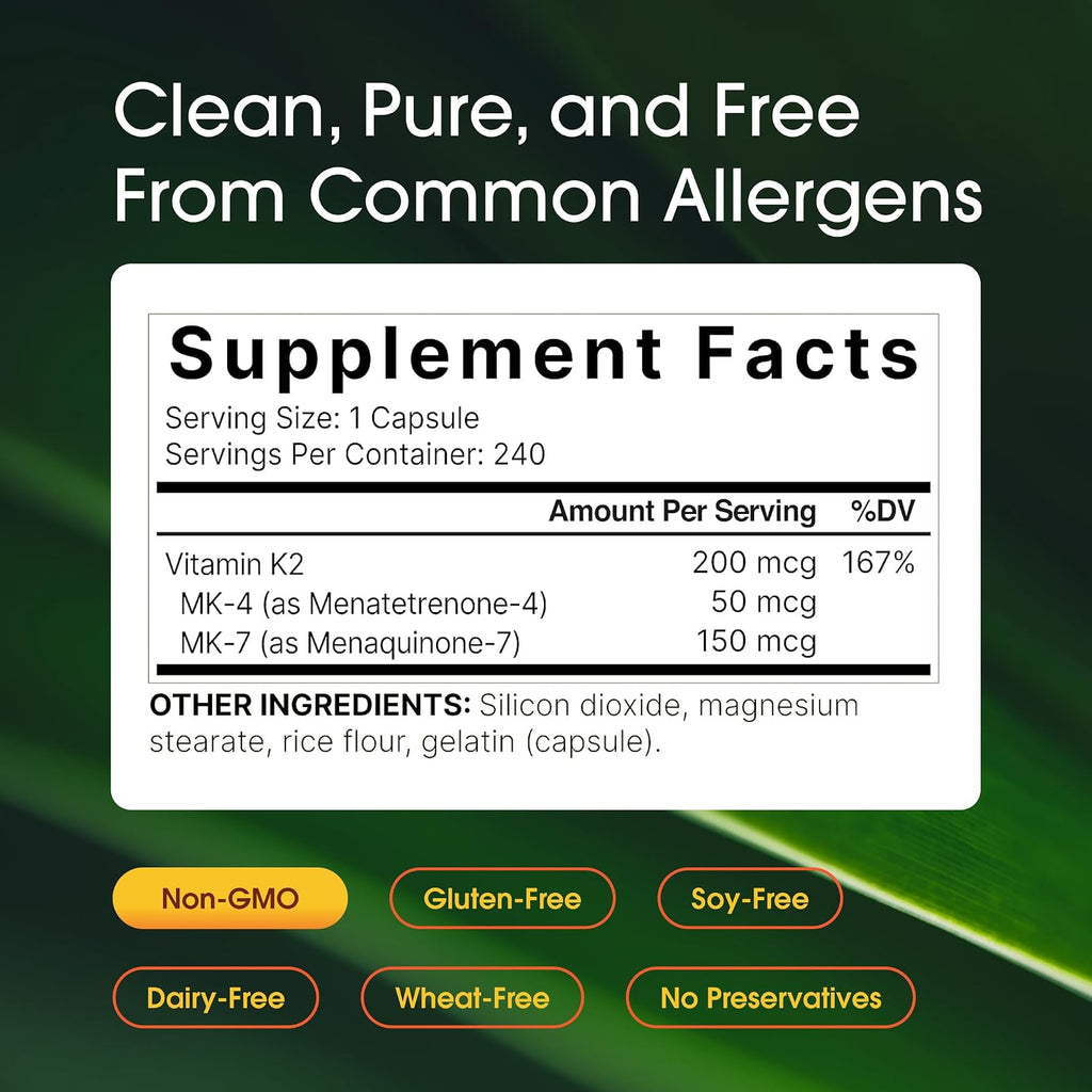 supports bone health with vitamin K