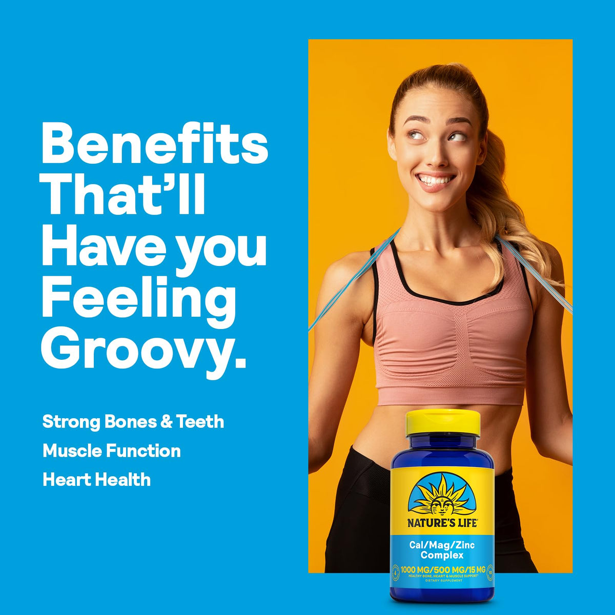 Supports bone health with zinc