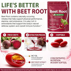 Supports cardiovascular health with beet root
