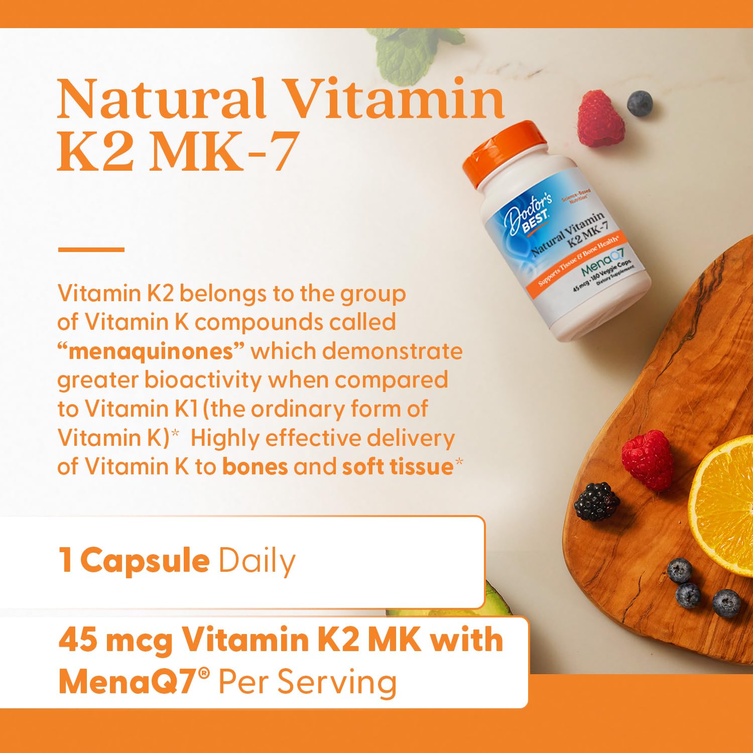 supports cardiovascular health with vitamin K