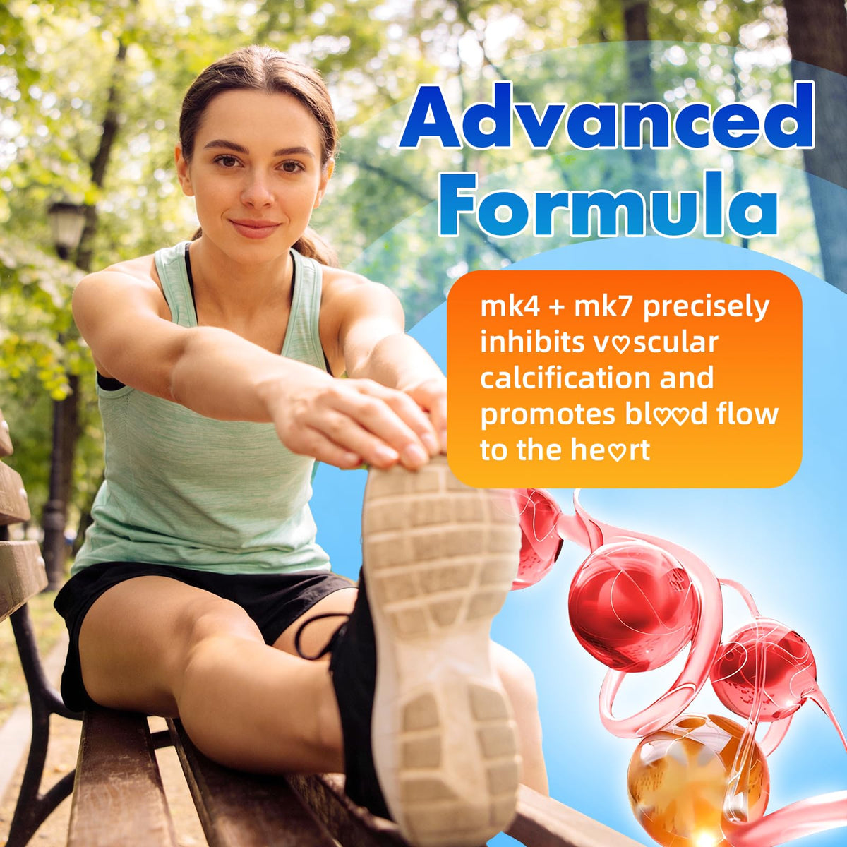 Supports cardiovascular health with vitamin K2