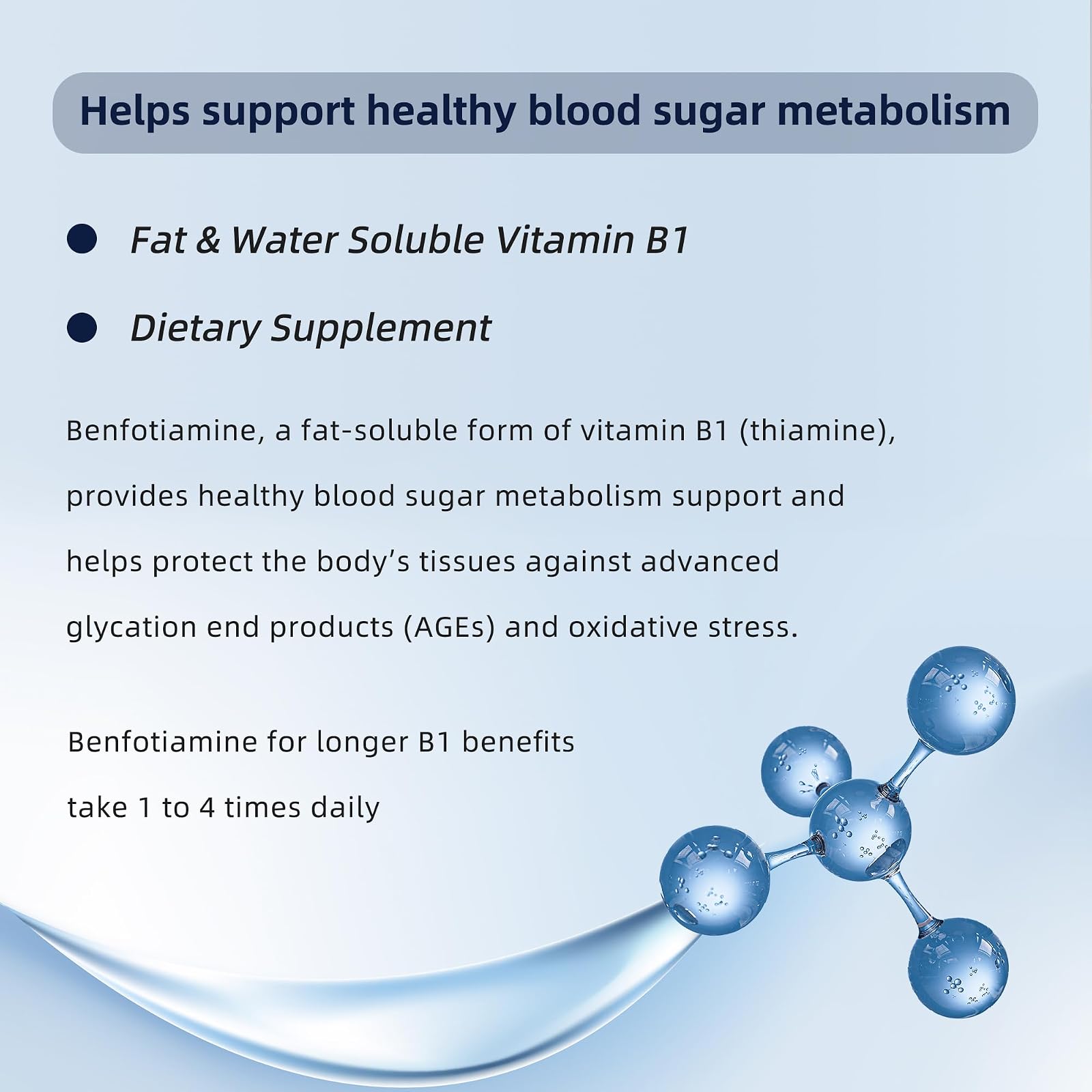 Supports cognitive function with Benfotiamine