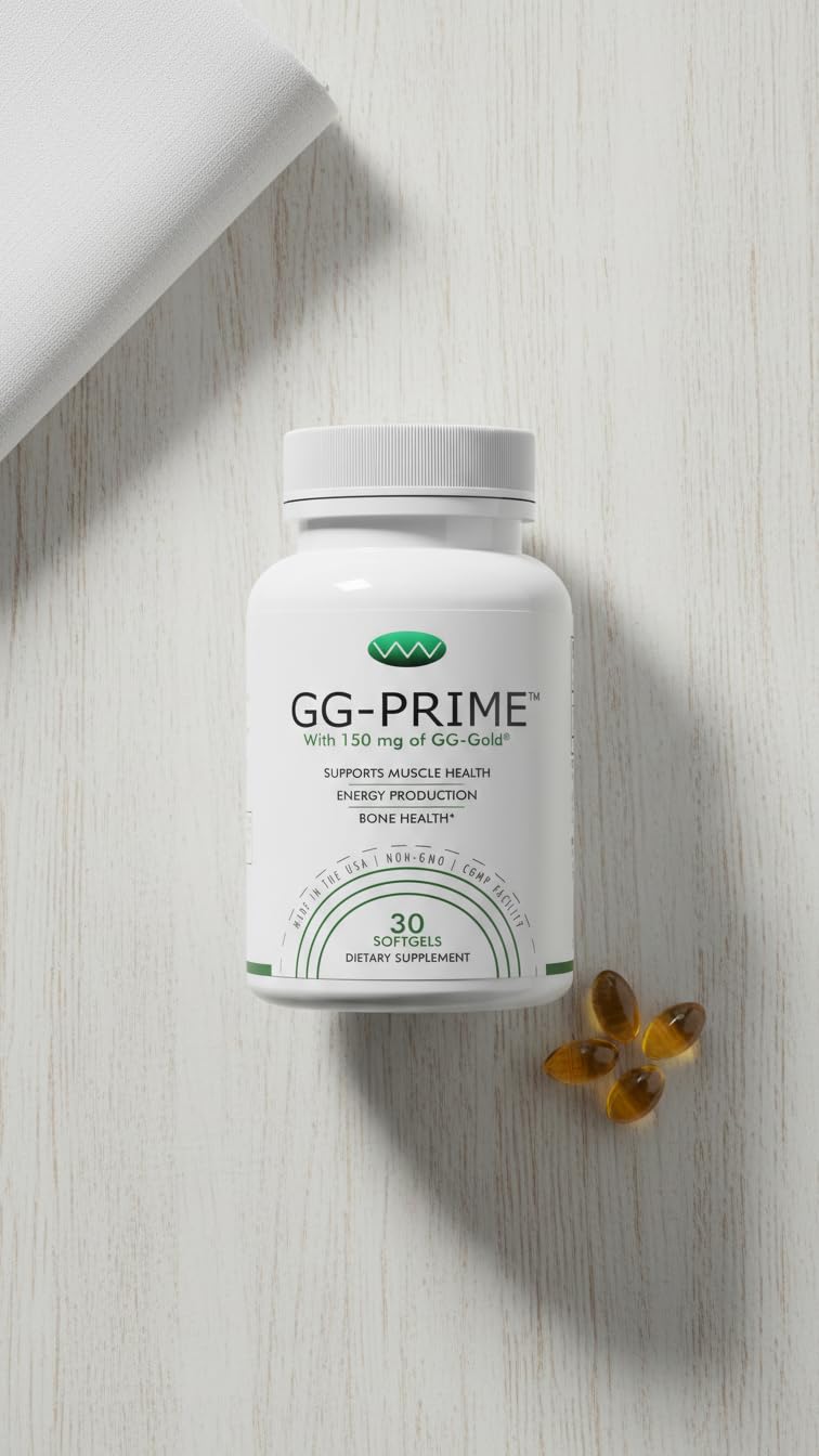 Supports CoQ10 production with GG Gold