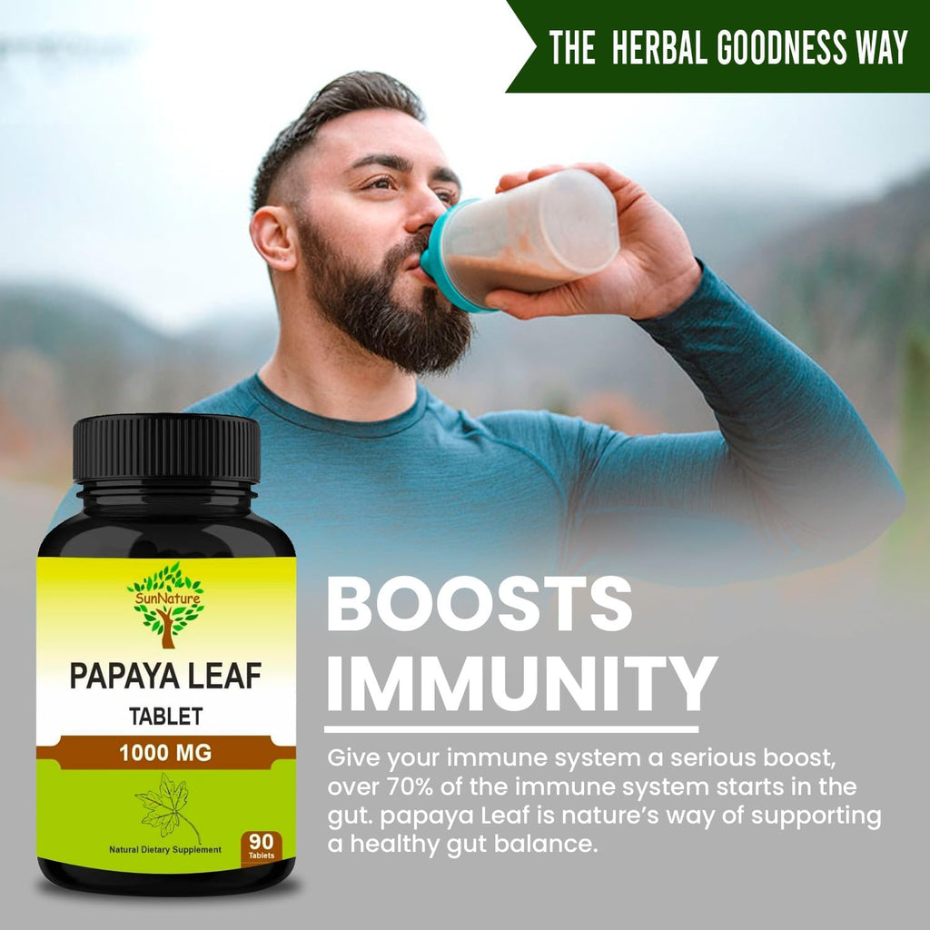 Supports digestive health with papaya