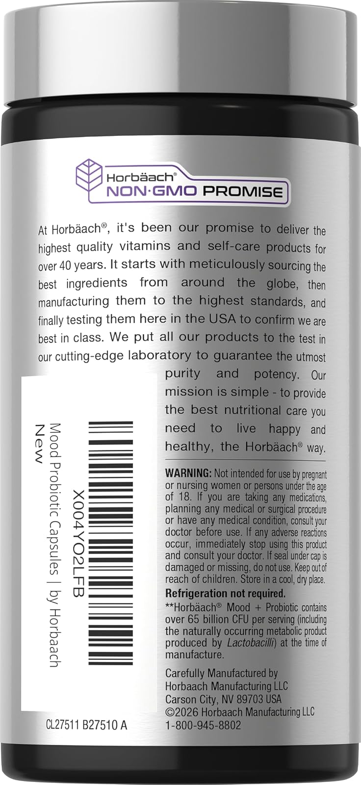 Supports digestive wellness with probiotics