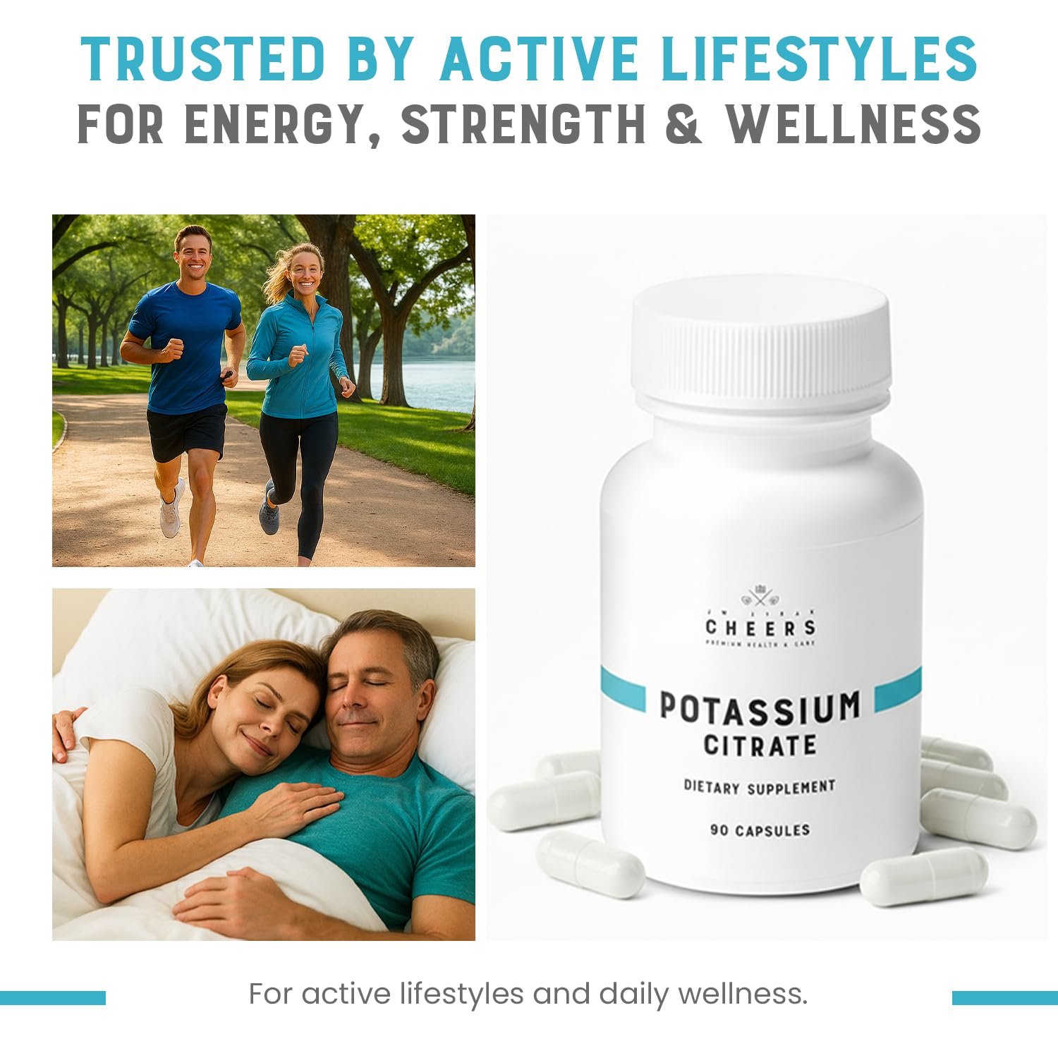 Supports electrolyte balance with potassium