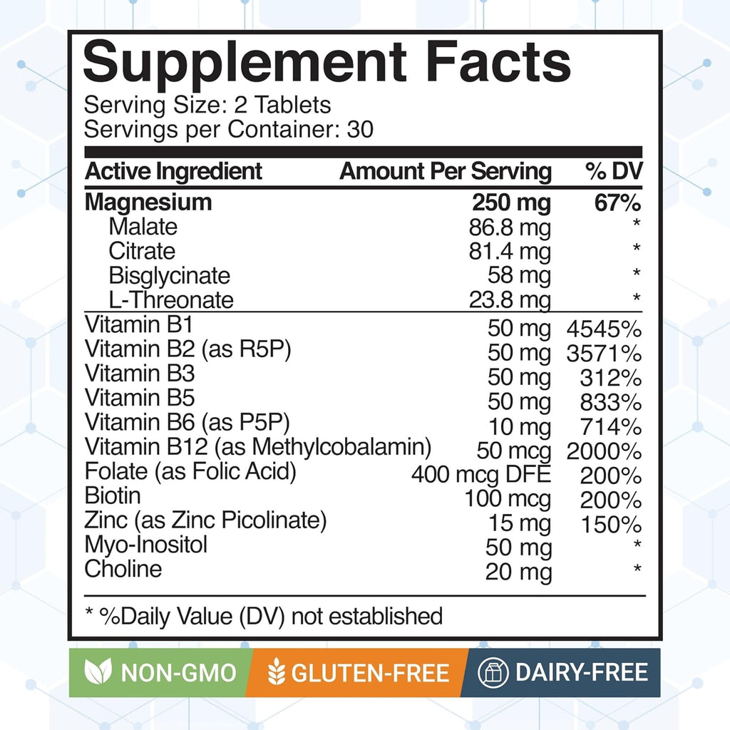 Supports energy metabolism with magnesium