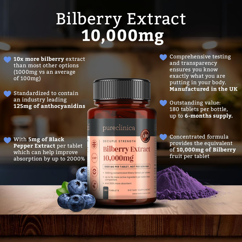 Supports eye health bilberry extract