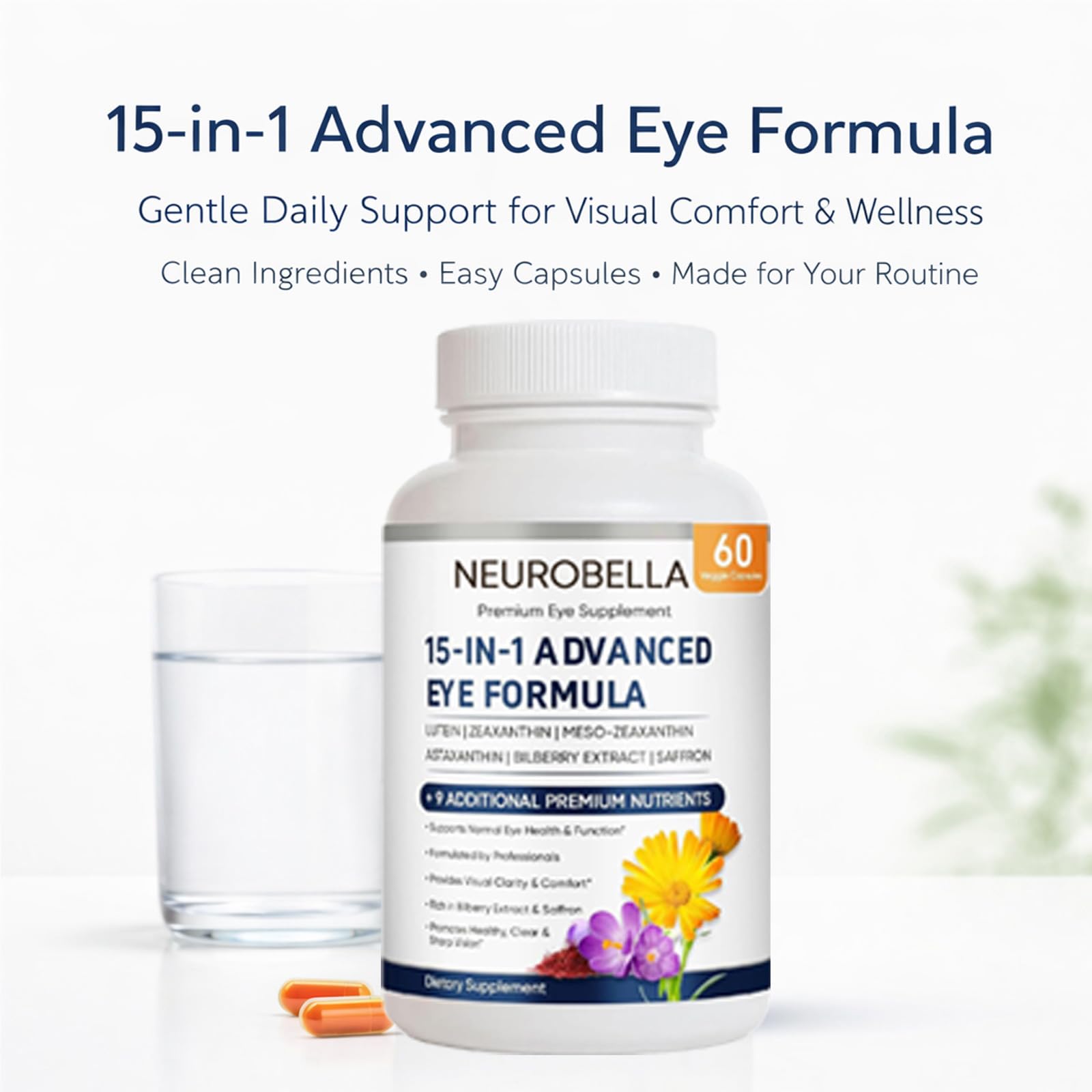 Supports eye wellness with capsules
