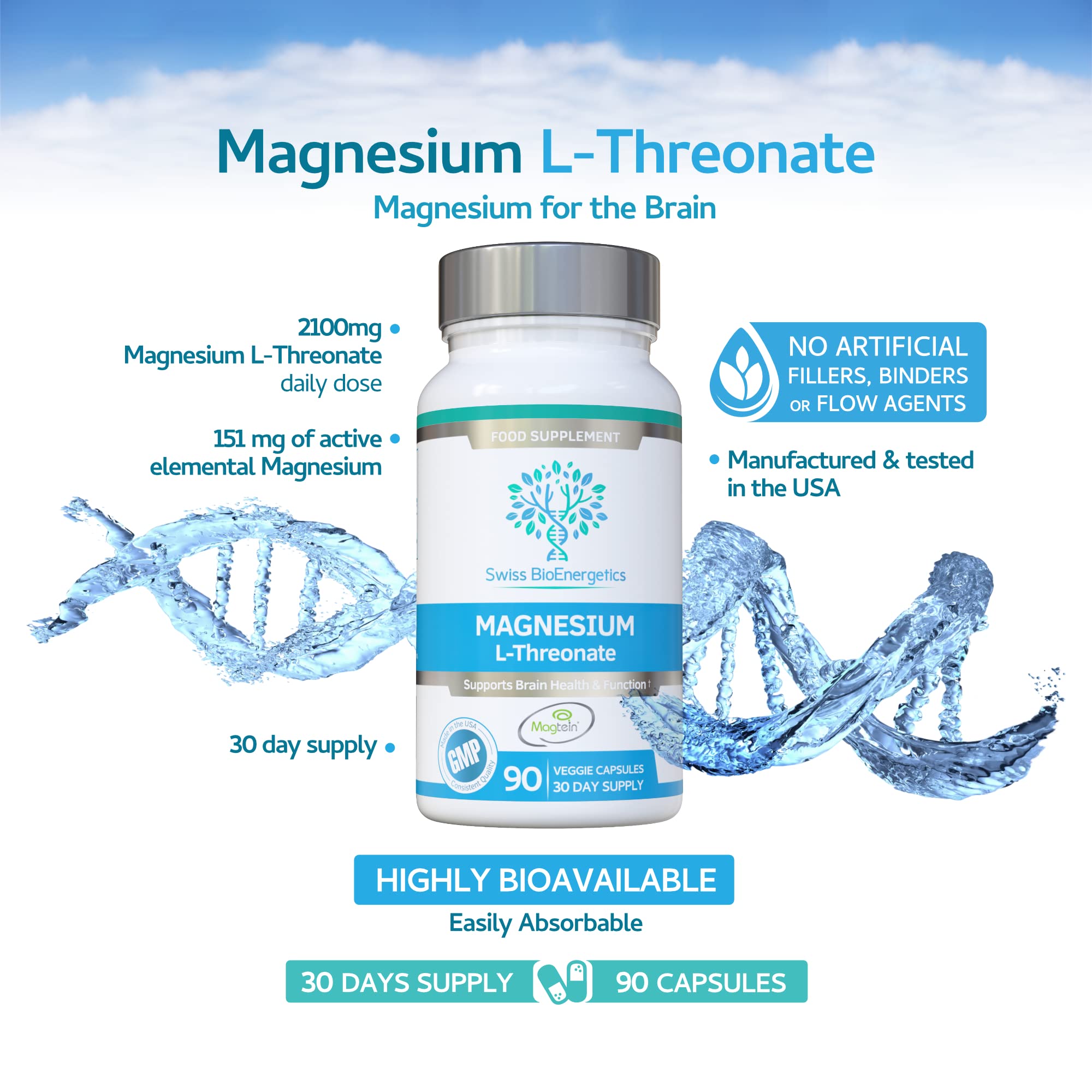 Supports focus with magnesium L-Threonate